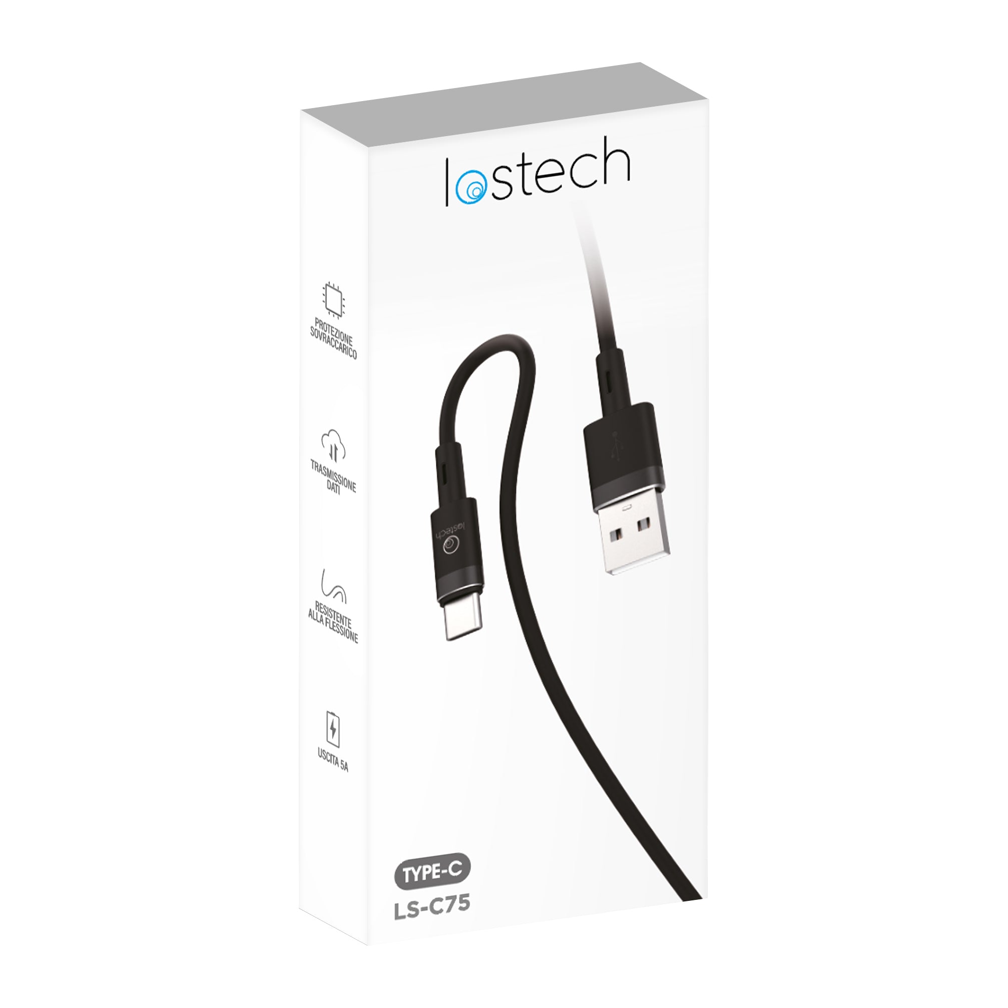 LOSTECH LS-C75 CAVO TYPE-C IN SILICONE LIQUIDO 5A 100CM – Lostech B2B