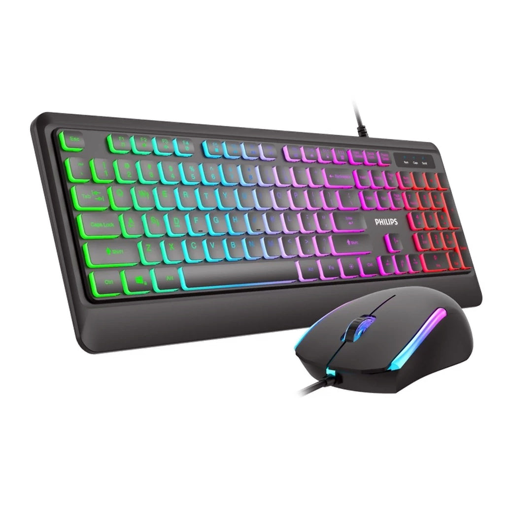 PHILIPS SPT8294 US LAYOUT Mechanical feel Wired Gaming keyboard and Ga ...